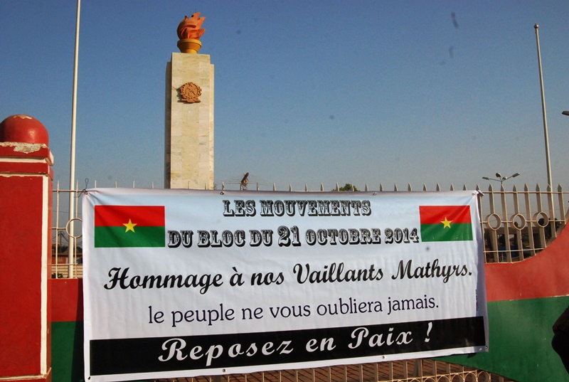 Hommage d'Etienne Traoré aux martyrs de la Révolution