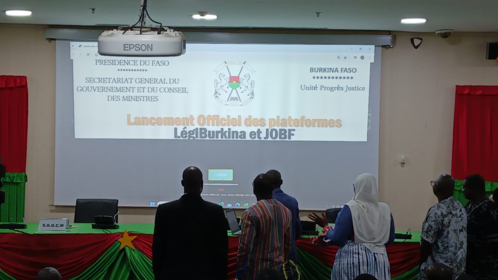 "Légiburkina et JOBF" pour faciliter l'accès des textes juridiques et ...