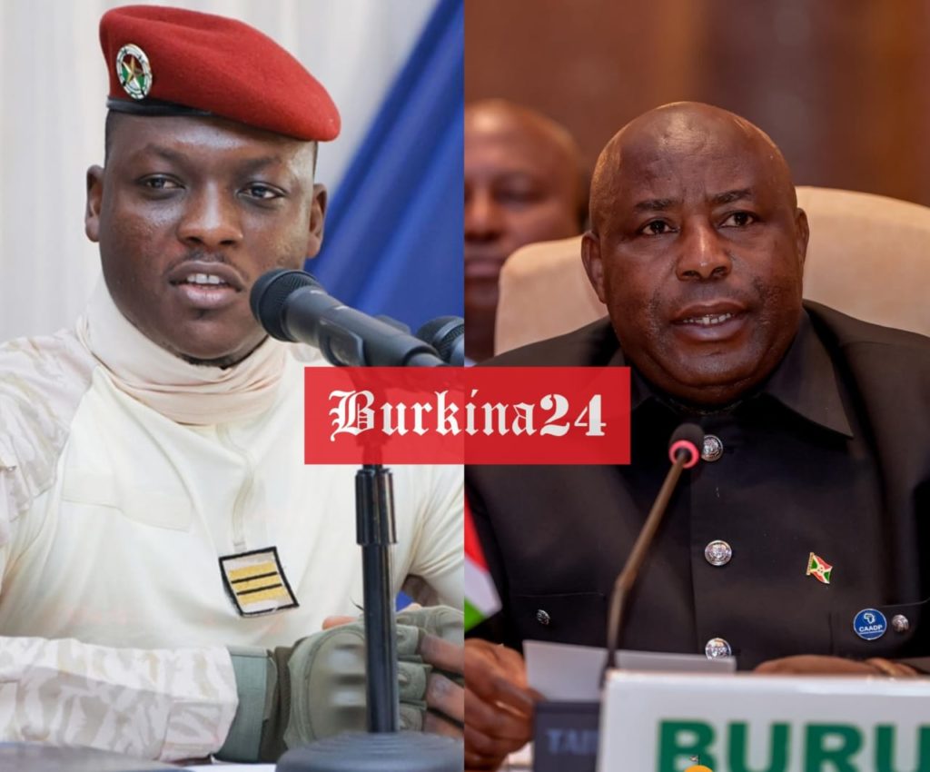 Union africaine : Evariste Ndayishimiye s'est entretenu avec le capitaine Ibrahim Traoré